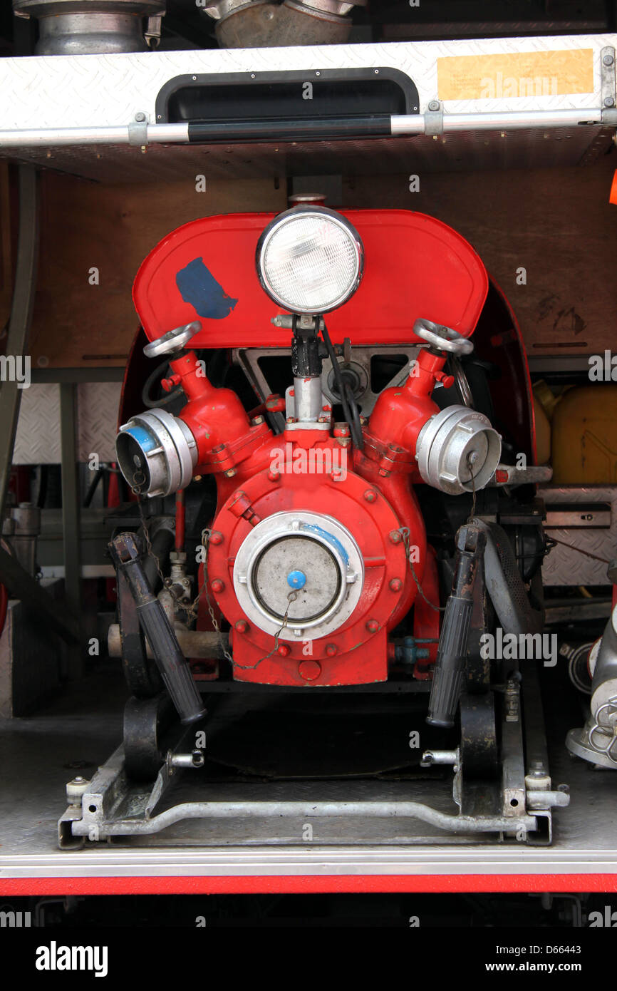 old fire pump engine Stock Photo - Alamy