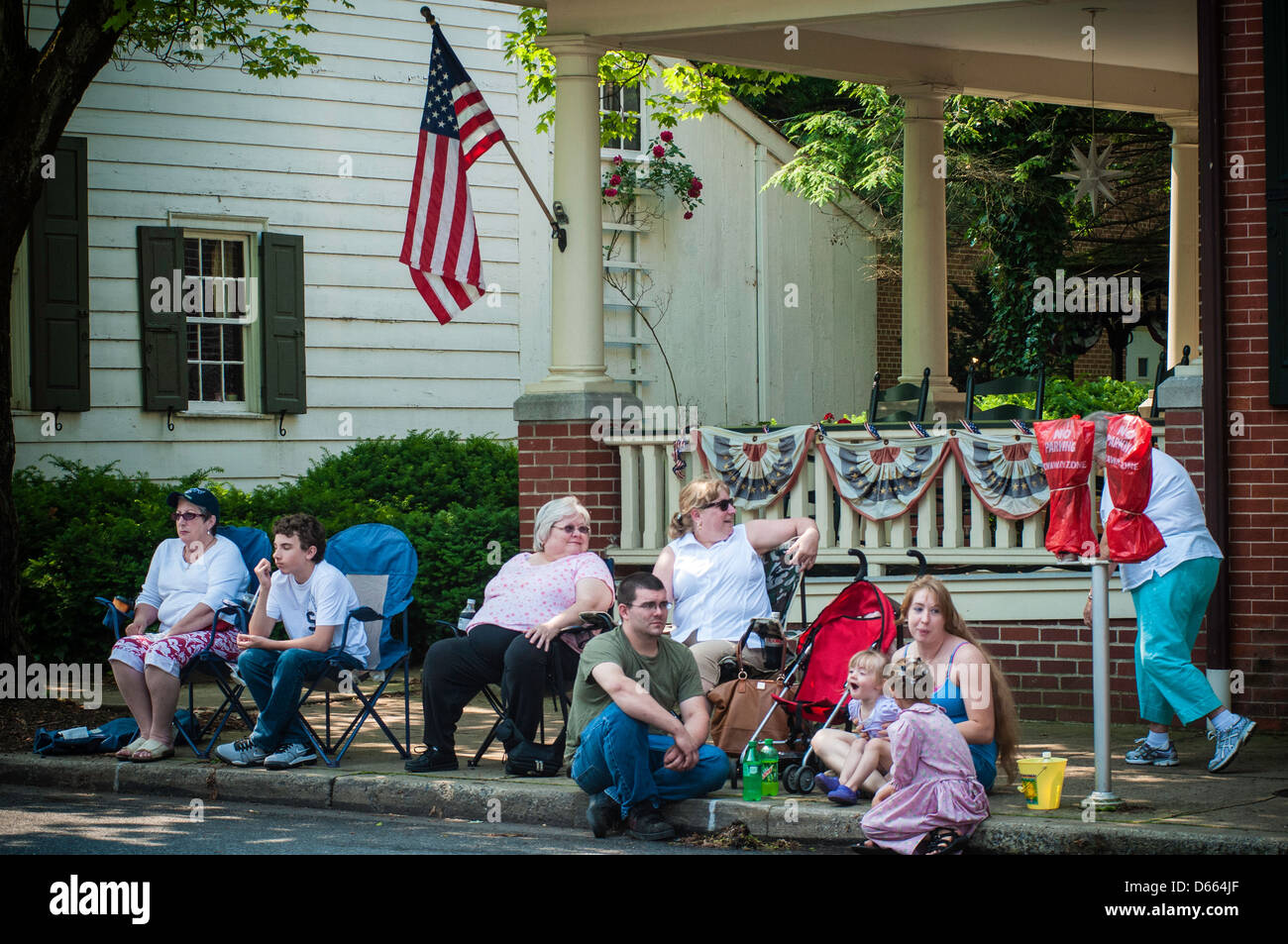 4th of July parade small town Stock Photo - Alamy