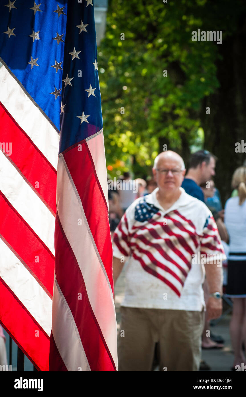 4th of July parade small town Stock Photo - Alamy