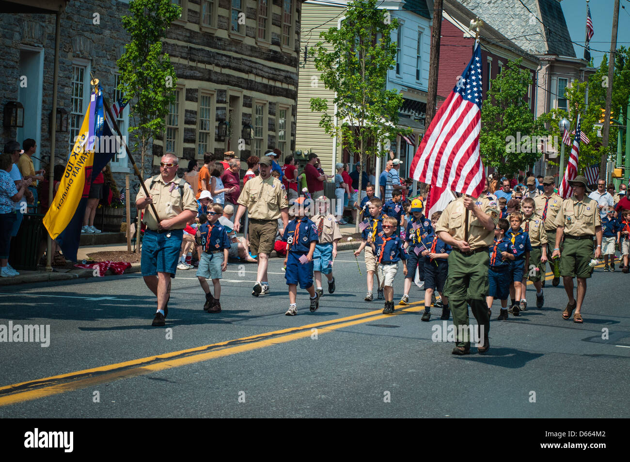 4th of July parade small town Stock Photo - Alamy