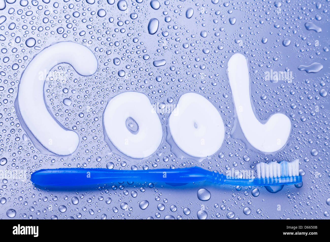 cool and clean concept with colorful toothbrushes Stock Photo - Alamy