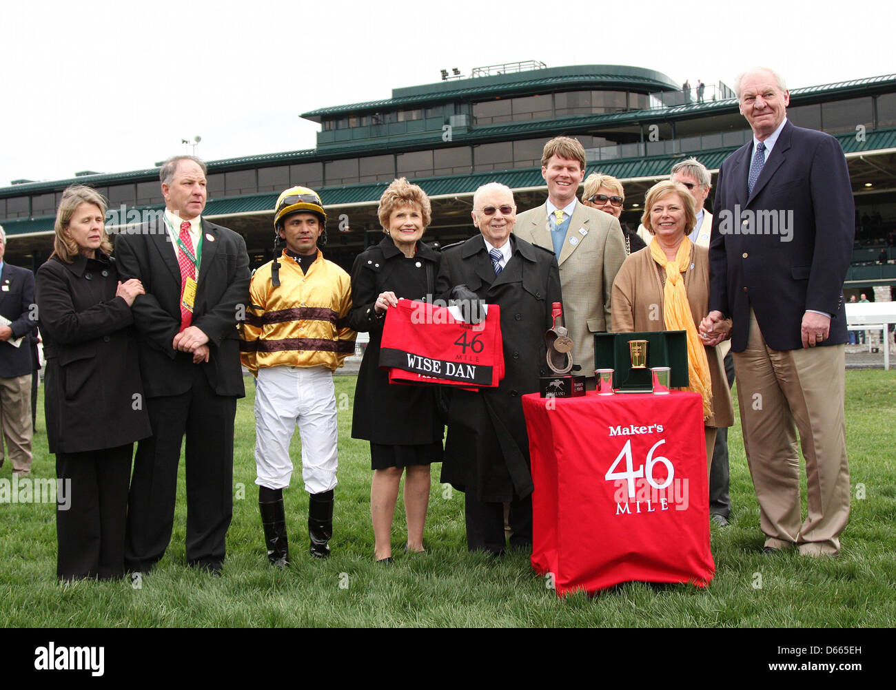 April 12, 2013 - Lexington, KY, U.S. - Wise Dan and Jose Lezcano win ...
