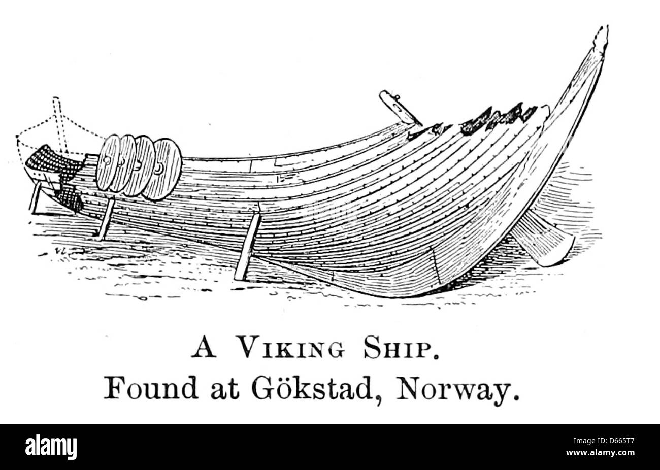 Viking ship Black and White Stock Photos & Images - Alamy