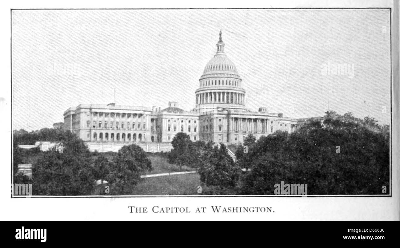 This 1900 image shows the U.S. Capitol building in Washington, D.C. The ...