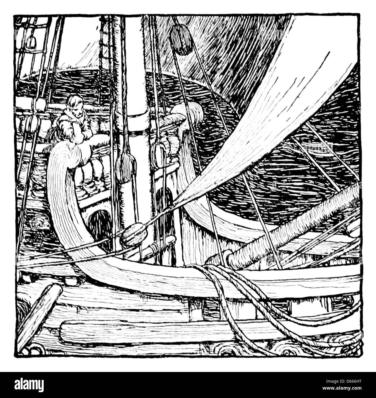 An illustration from 'A Song of the English' (1909) by Rudyard Kipling ...