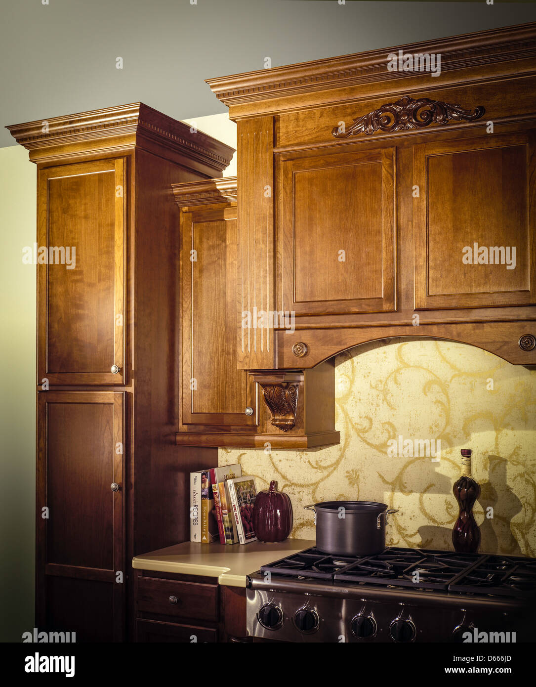 architectural interior kitchen cabinets Stock Photo - Alamy