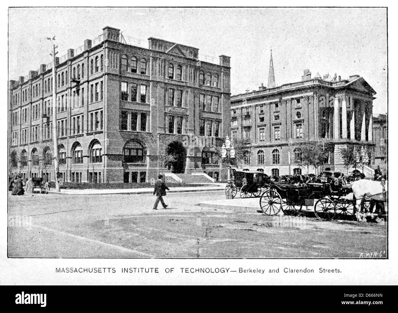 This 1895 guide to Boston features views of Berkeley and Clarendon ...