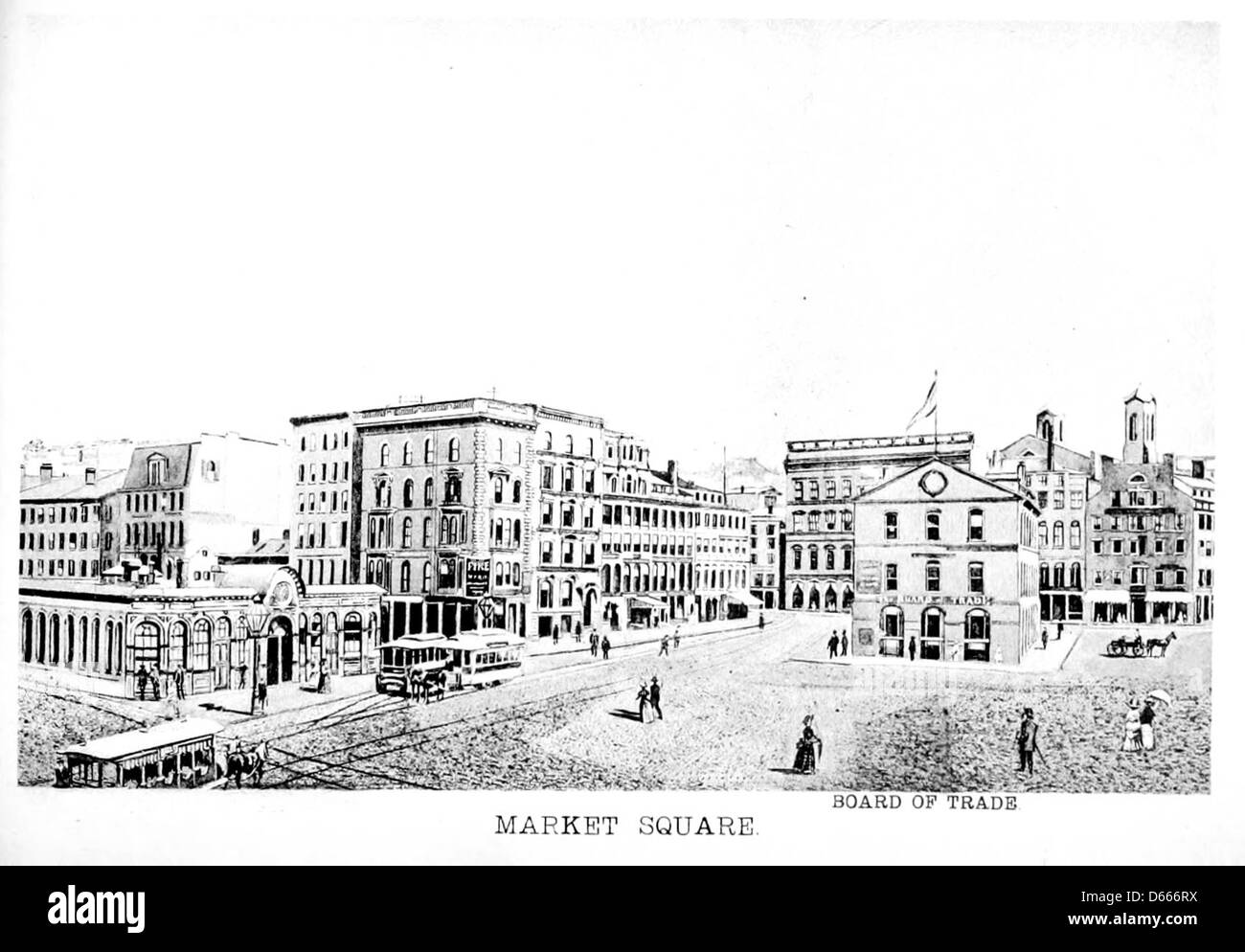 This 1888 photograph captures views of Providence, Rhode Island ...