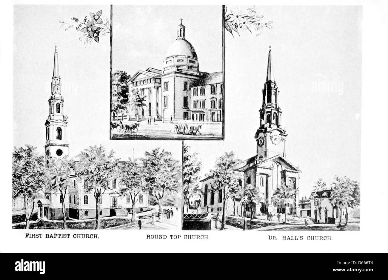 A 1888 photograph showing views of Providence, Rhode Island, including ...
