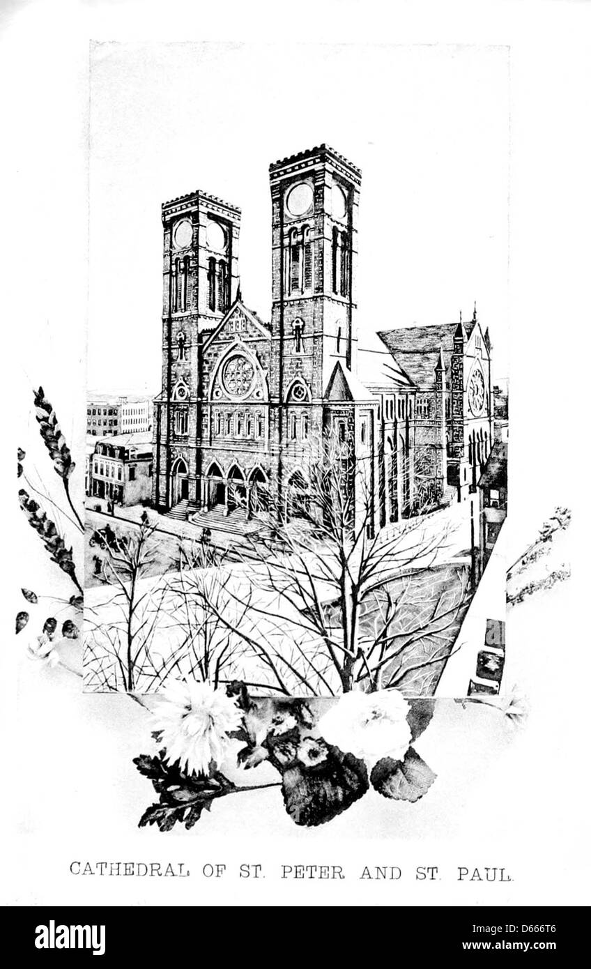 Peter paul cathedral view Black and White Stock Photos & Images - Alamy
