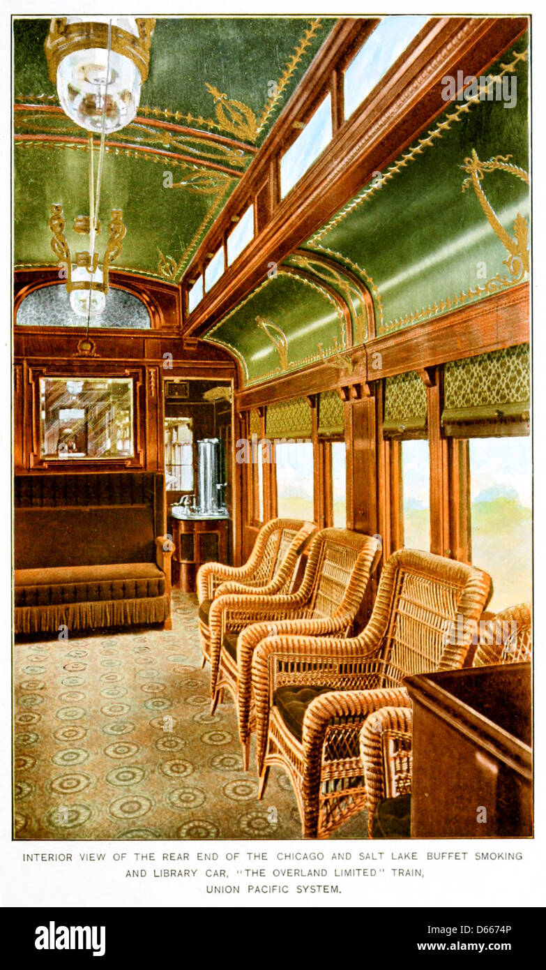 This image is a souvenir from the Overland Limited train, which was a ...