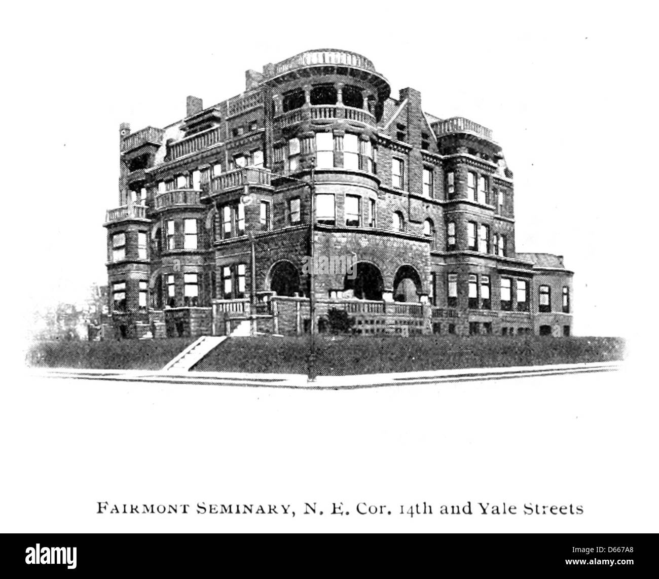 This 1904 photograph showcases the neighborhood of Columbia Heights ...