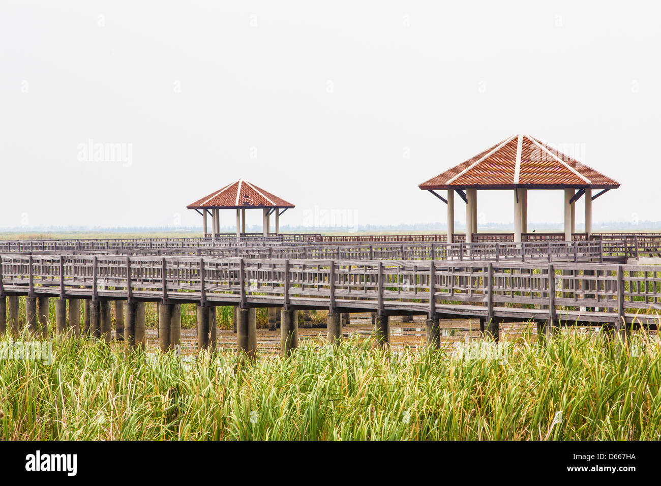Wood Bridge at Sam-Roy-Yod Nation park ,Prachuapkhirikhan Province ...