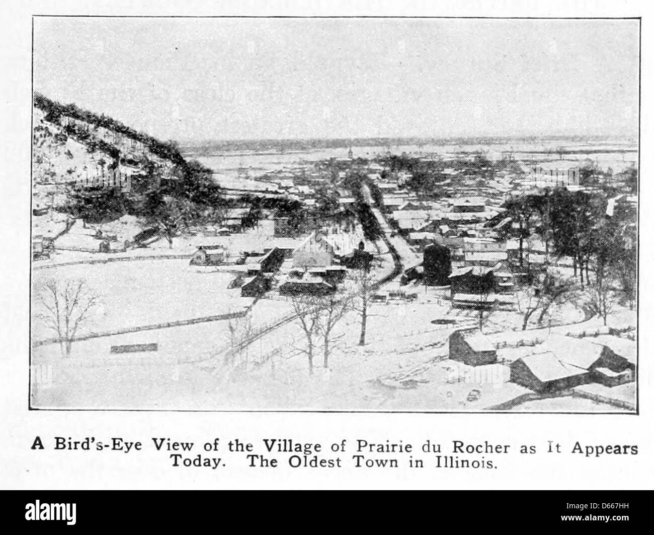 A 1917 illustration from 'A Student's History of Illinois,' depicting a ...