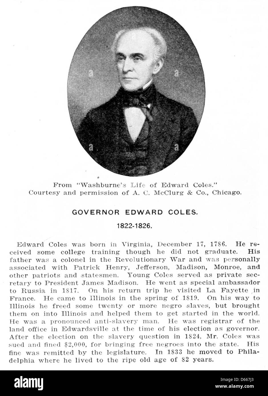 This image from 'A Student's History of Illinois' (1917) likely ...