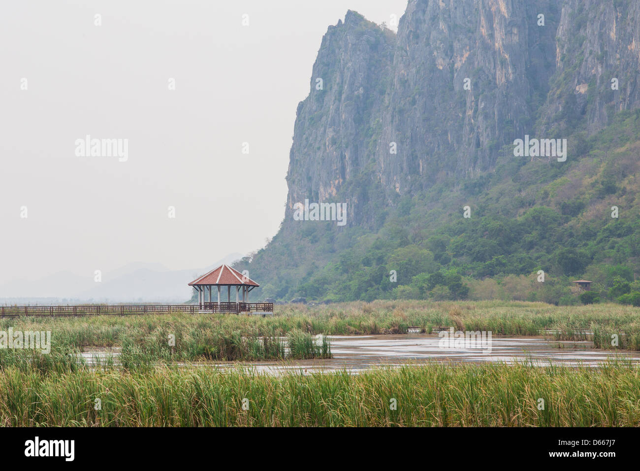 Wood Bridge at Sam-Roy-Yod Nation park ,Prachuapkhirikhan Province ...