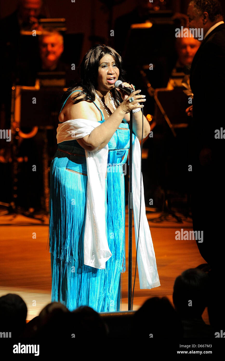Toronto, Canada. April 12, 2013. Queen of Soul, Aretha Franklin ...