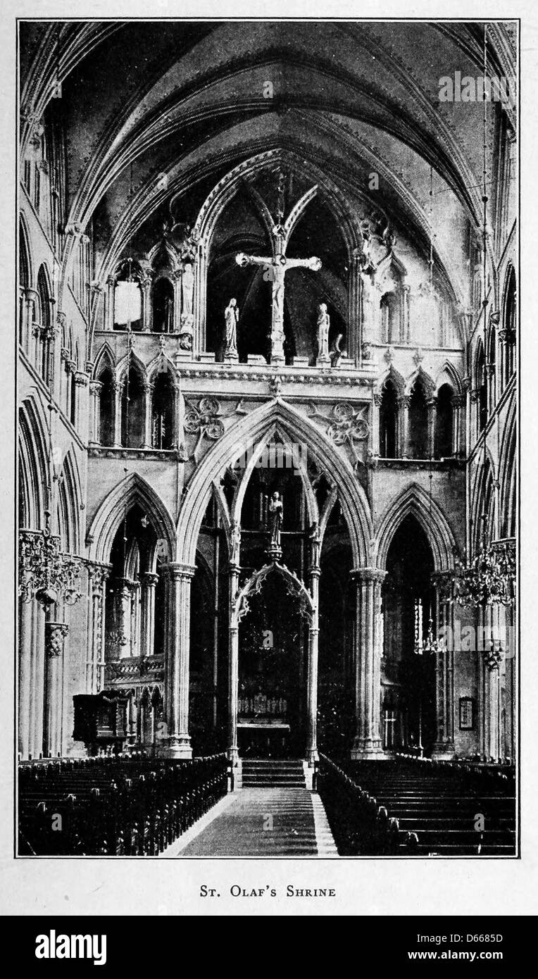 This image depicts St. Olaf's Shrine, featured in the 1922 travel ...