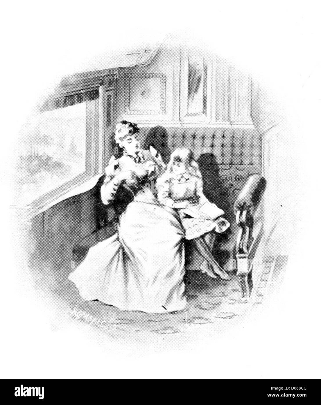 A photograph from 'A Summer Note-Book,' featuring a first-class train ...