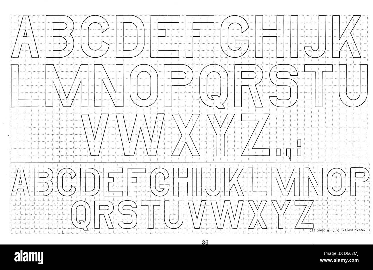 A system of easy lettering (1911 Stock Photo - Alamy