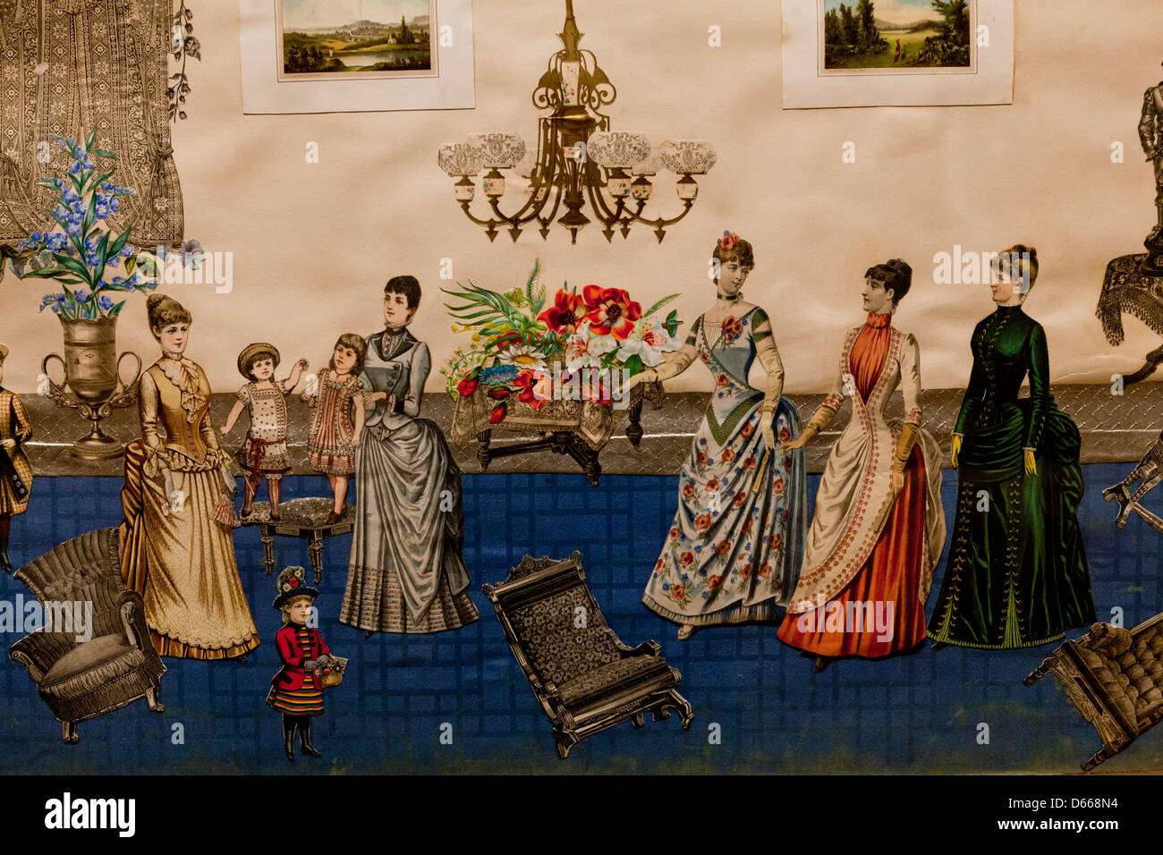 19th century Victorian collage Stock Photo - Alamy