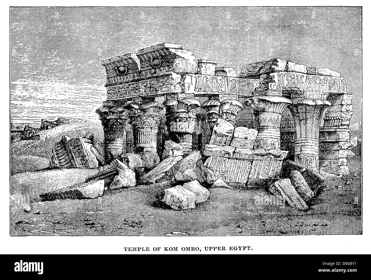 Landscape ruins temple in Black and White Stock Photos & Images - Alamy