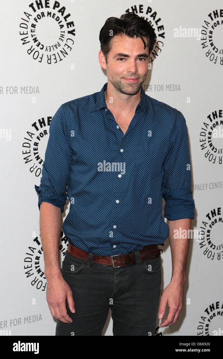 Los Angeles, California, U.S. April 12, 2013. Jason Thompson attends ...