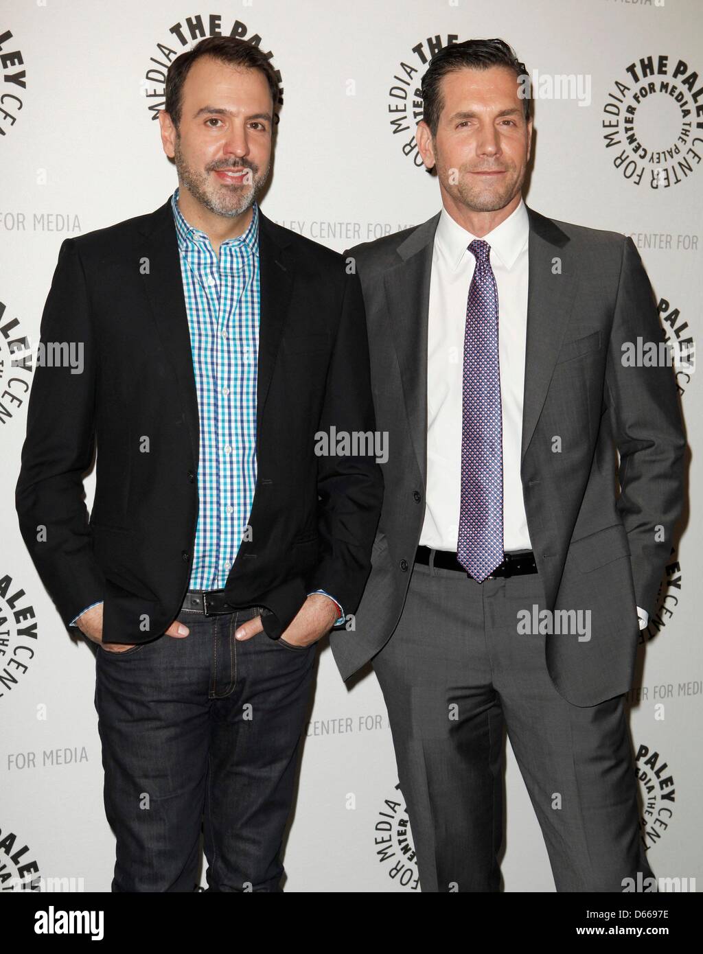 Los Angeles, CA, USA. April 12, 2013. Will Keck, Frank Valentini at ...