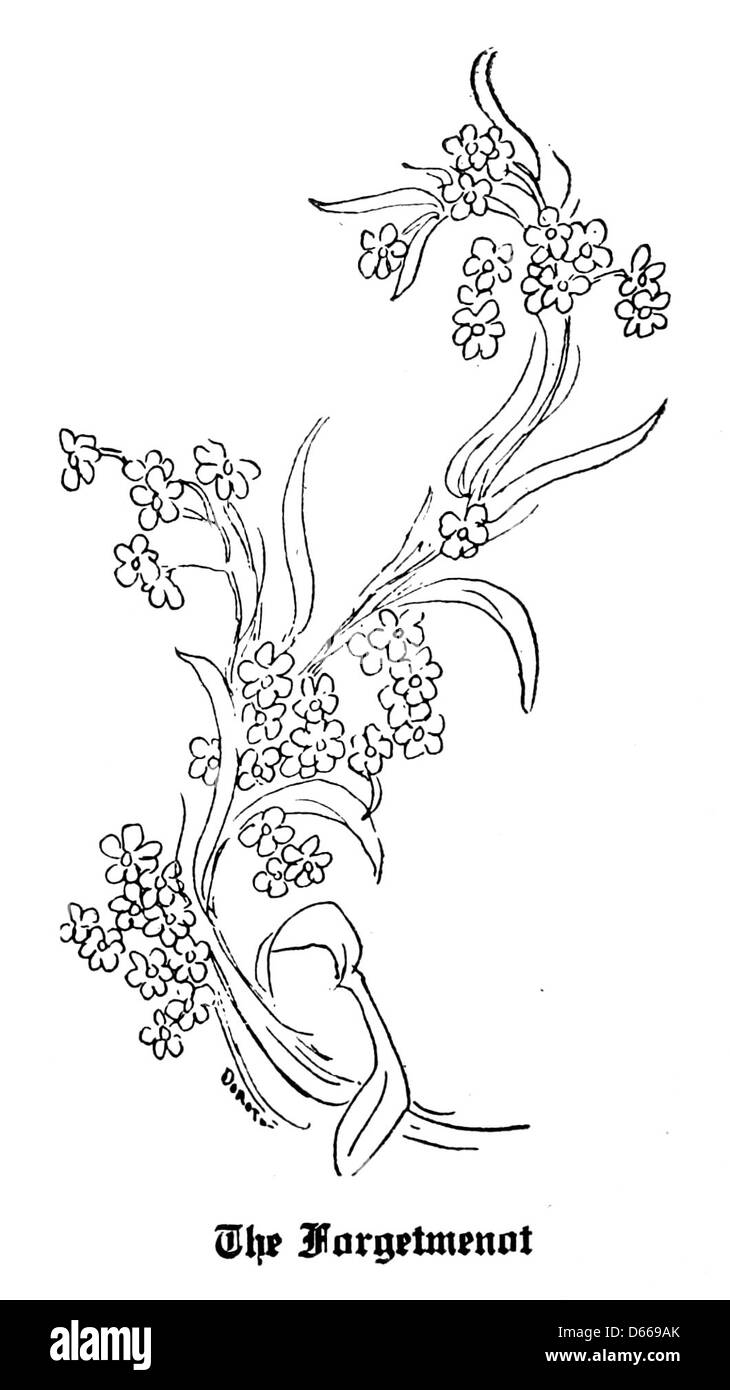 Victorian flower symbolism Cut Out Stock Images & Pictures - Alamy