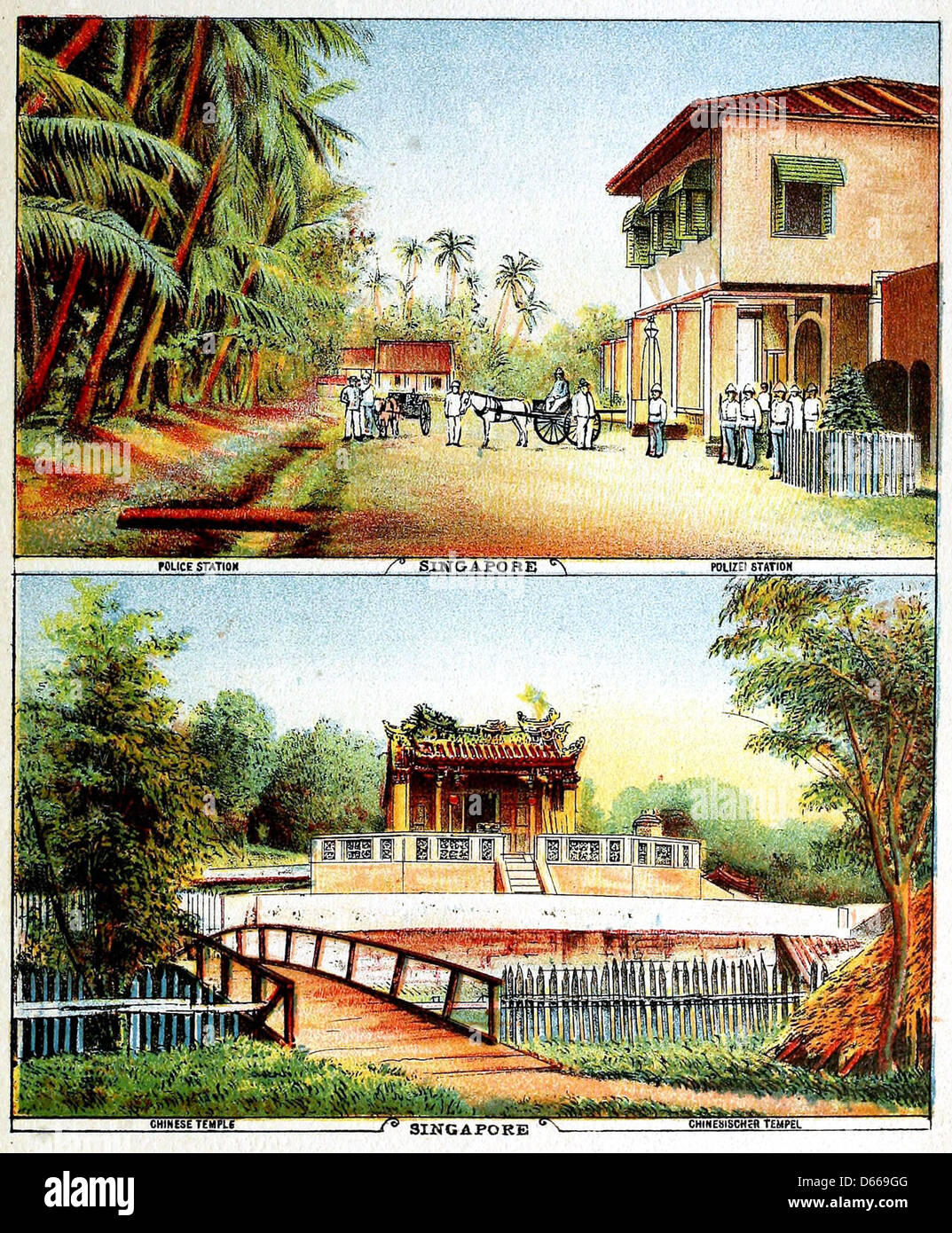 A 1888 photograph depicting George Moerlein’s journey around the world ...