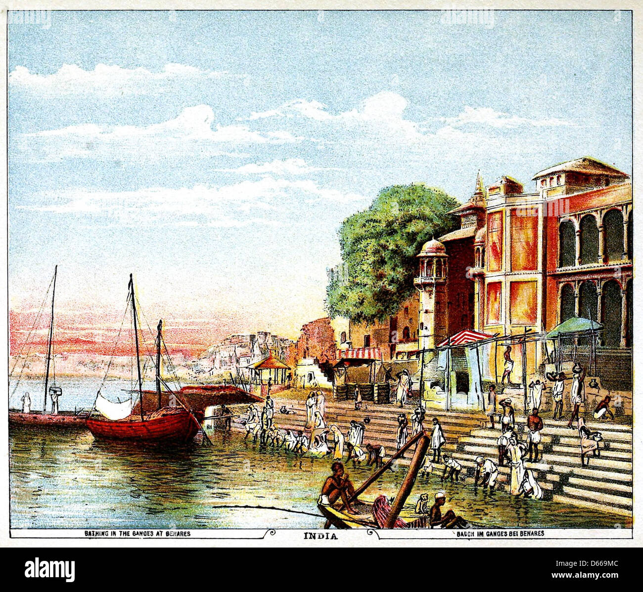 A trip around the world by George Moerlein, 1888,M. & R. Burgheim Stock ...