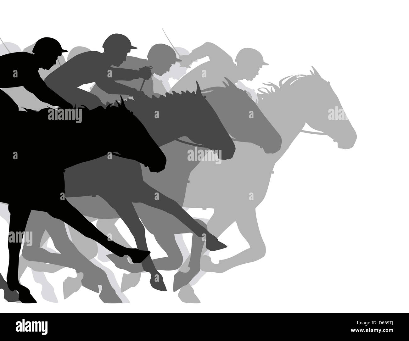 Racehorse Silhouette