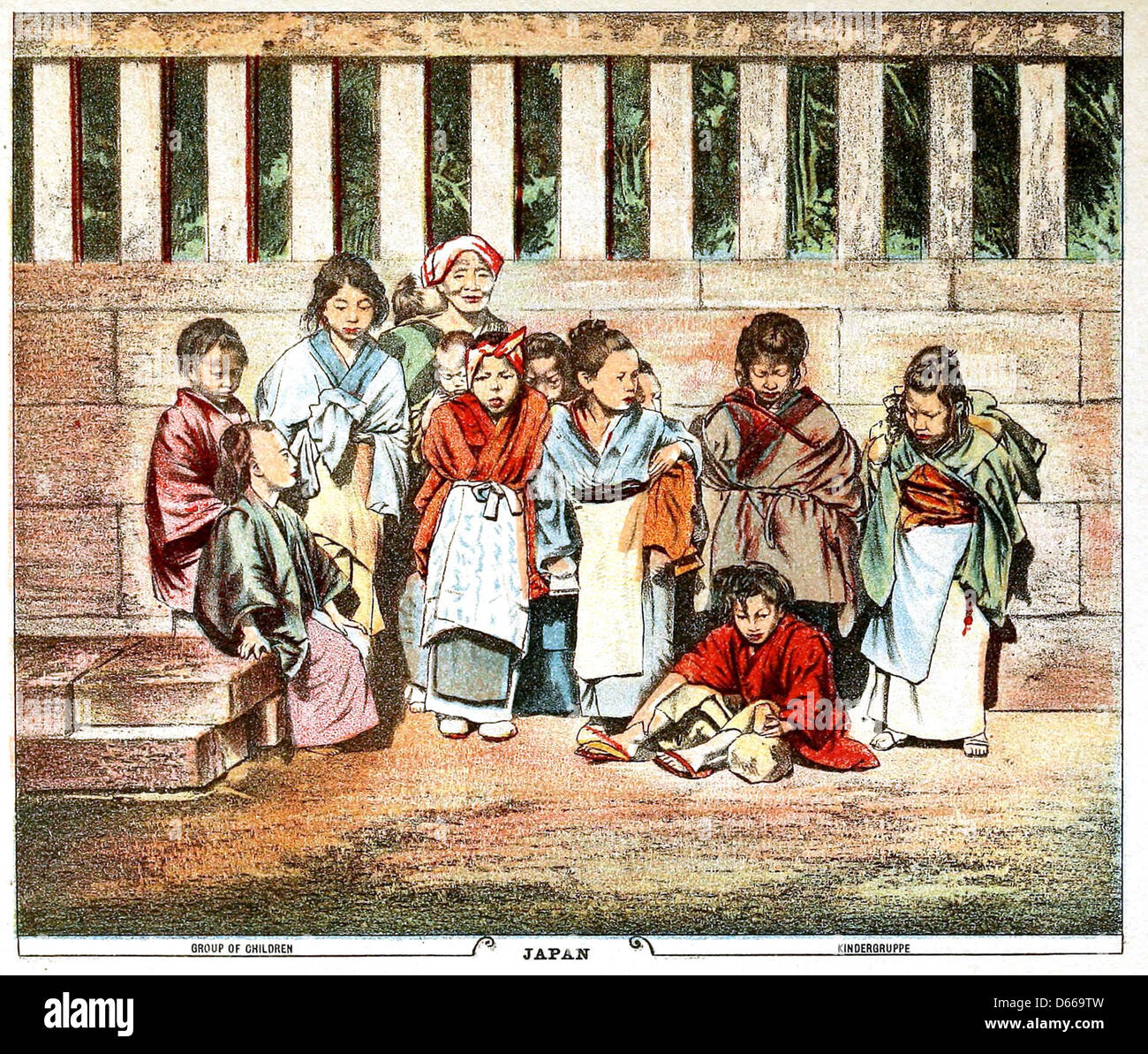 This photograph from George Moerlein's 1888 world tour captures a group ...