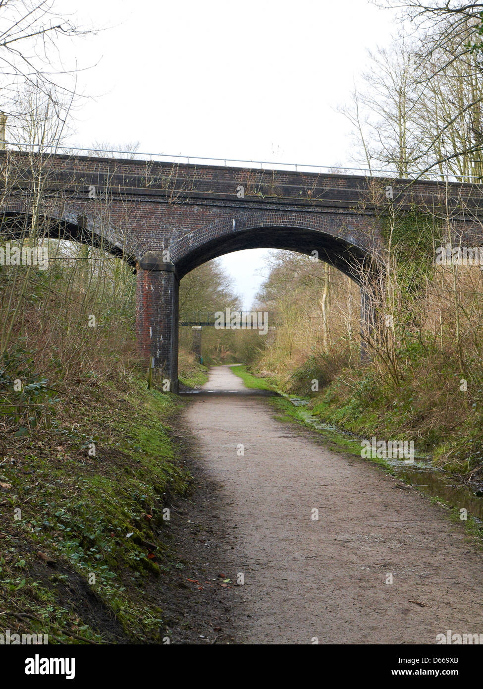 Salt line way is a disused railway line near Sandbach Cheshire UK Stock ...