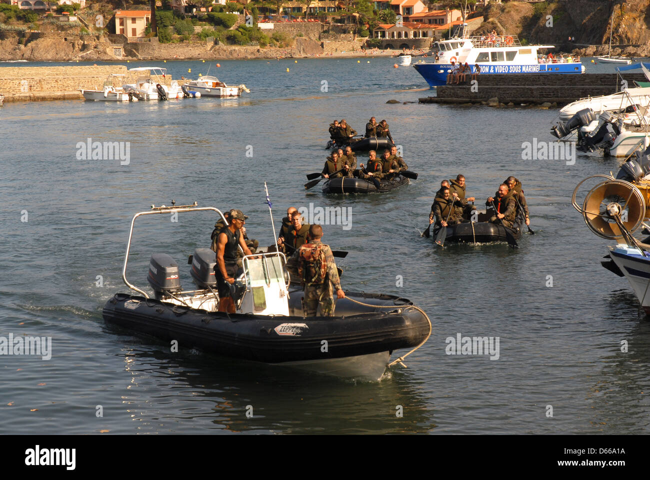 French Marine Commando's, Collioure, France Stock Photo - Alamy
