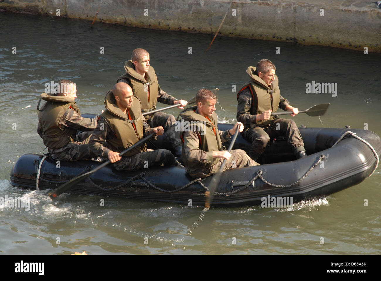 French Marine Commando's, Collioure, France Stock Photo - Alamy