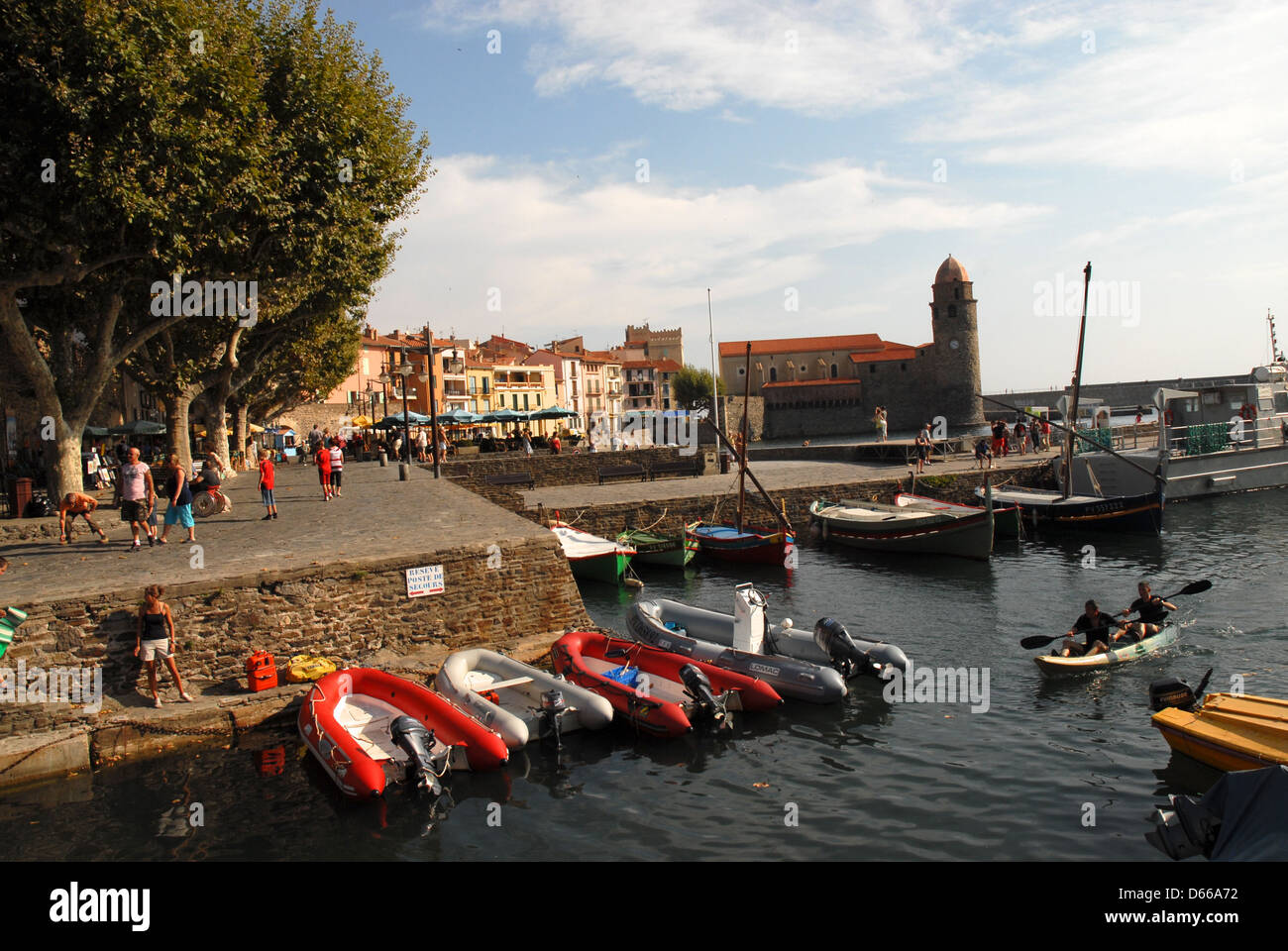 Collioure Coastal town in the Pyrenees-Orientales France Stock Photo ...