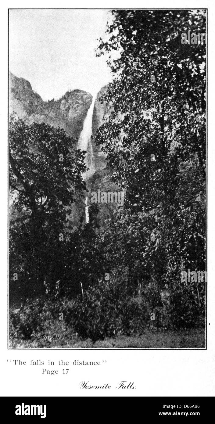 This 1908 image captures the iconic Yosemite Falls, one of Yosemite ...