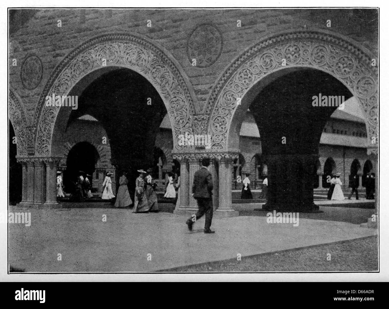 A photograph from the 1905 book 'A Visit to Stanford University ...