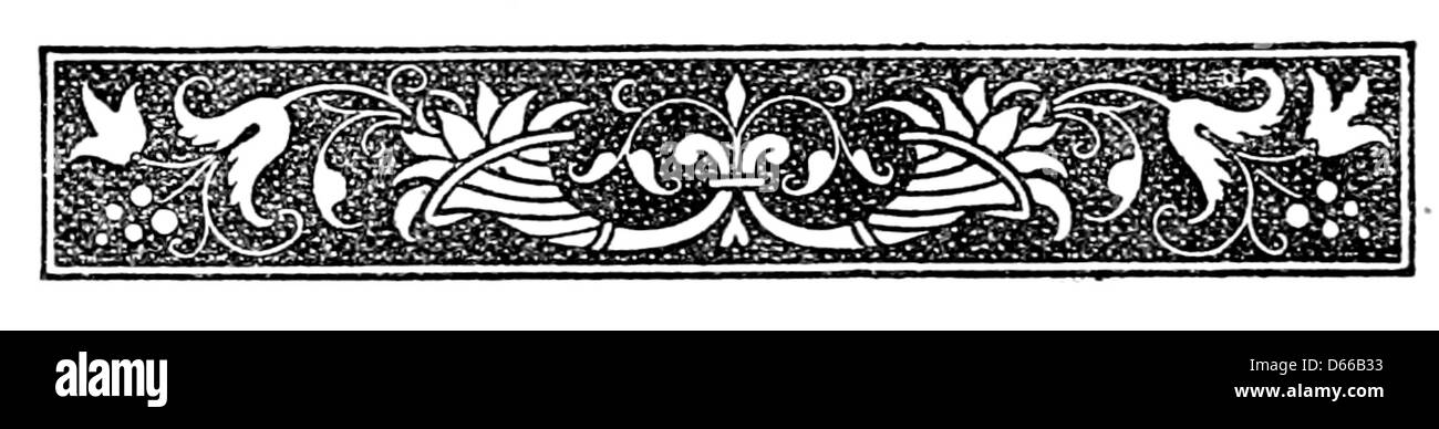 This 1875 title features decorative borders, dingbats, fleuron, and ...