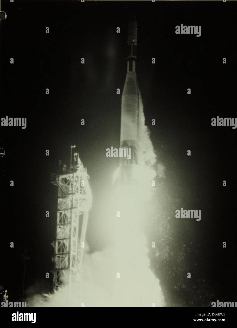 This image depicts the production of the Atlas rocket at the Convair ...