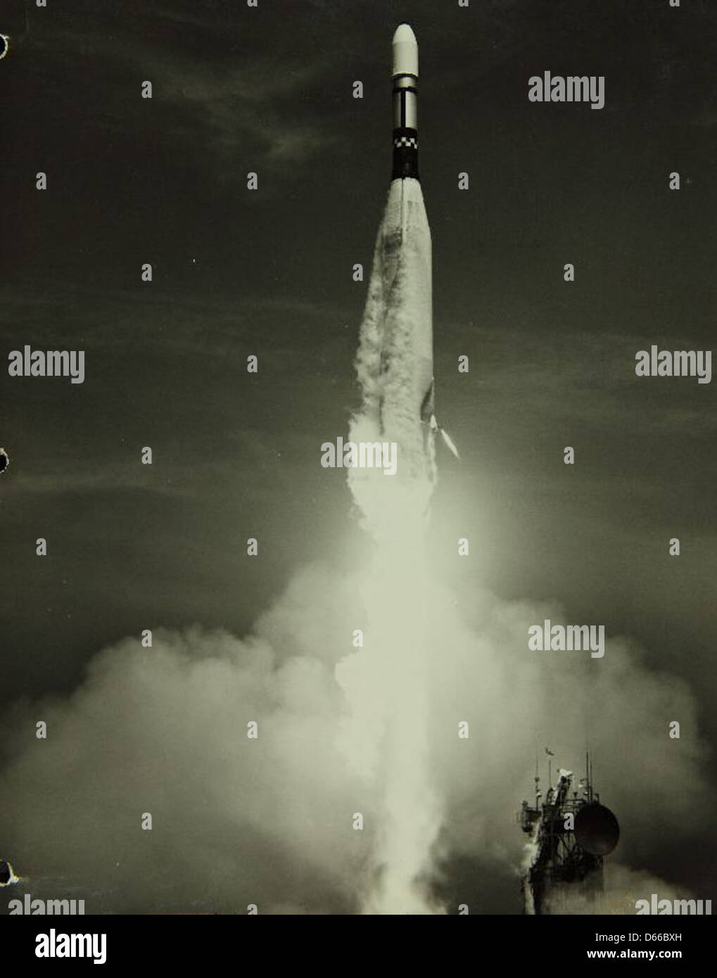 The Atlas Lunar Orbiter 1 launch on August 10, 1966, aboard the Atlas ...