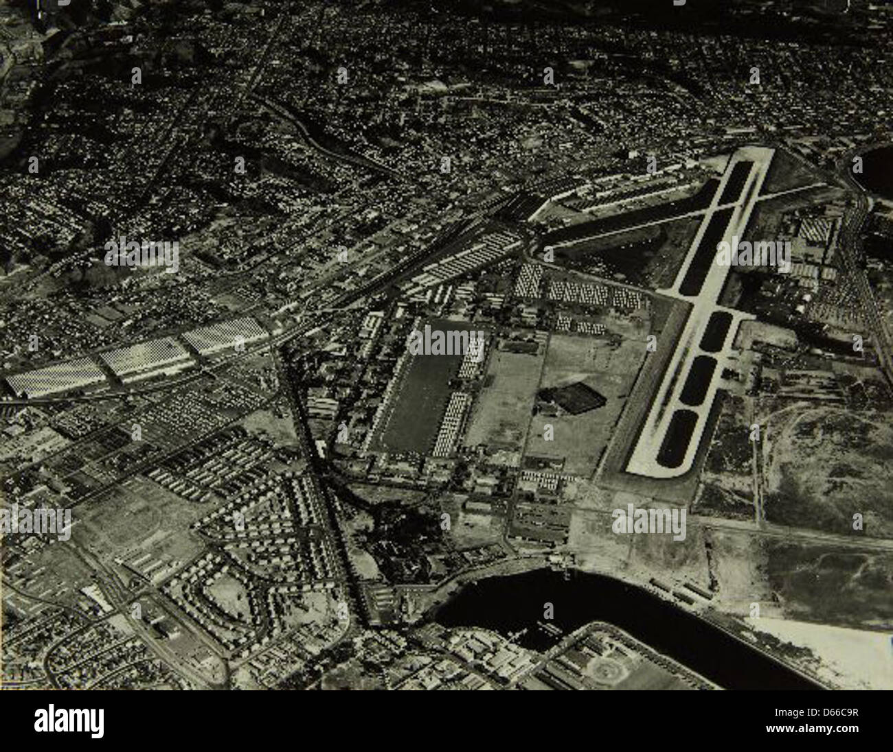 This image shows the Convair/General Dynamics plant, a hub for ...