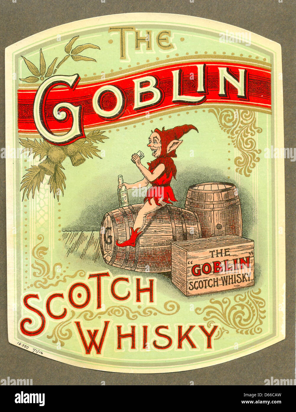 Scotch Bottle Label
