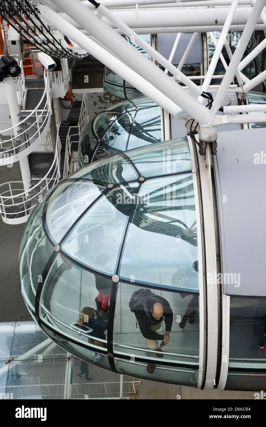 Ferris wheel glass capsules Stock Photo - Alamy