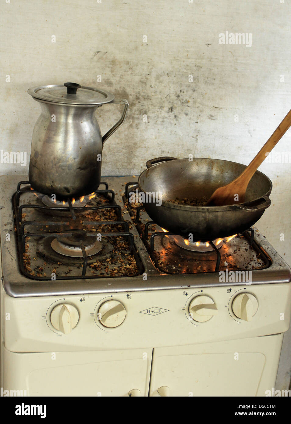 Traditional coffee preparation Stock Photo - Alamy