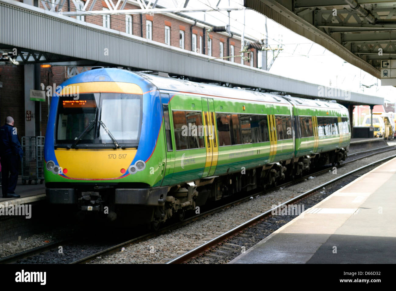 Central trains 170517, Nuneaton Train Station, Warwickshire, England ...