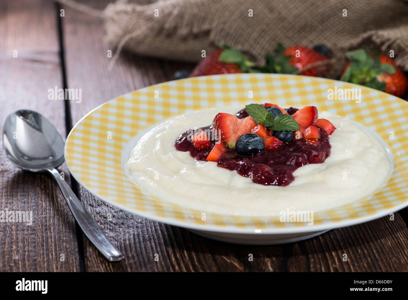 Semolina pudding jam hi-res stock photography and images - Alamy