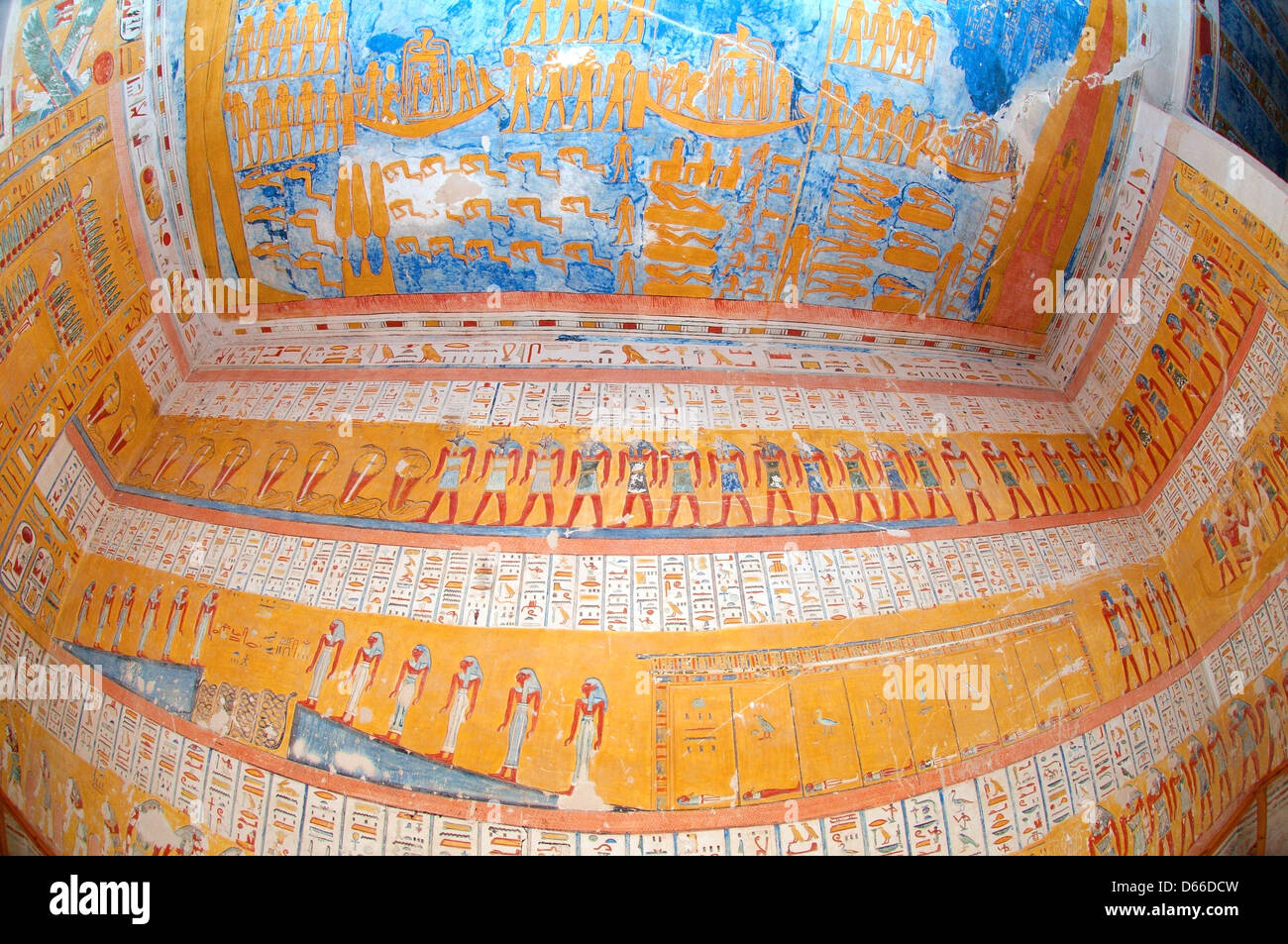 The Interior of Ramesses IV's KV2 royal tomb, East Valley of the Kings ...