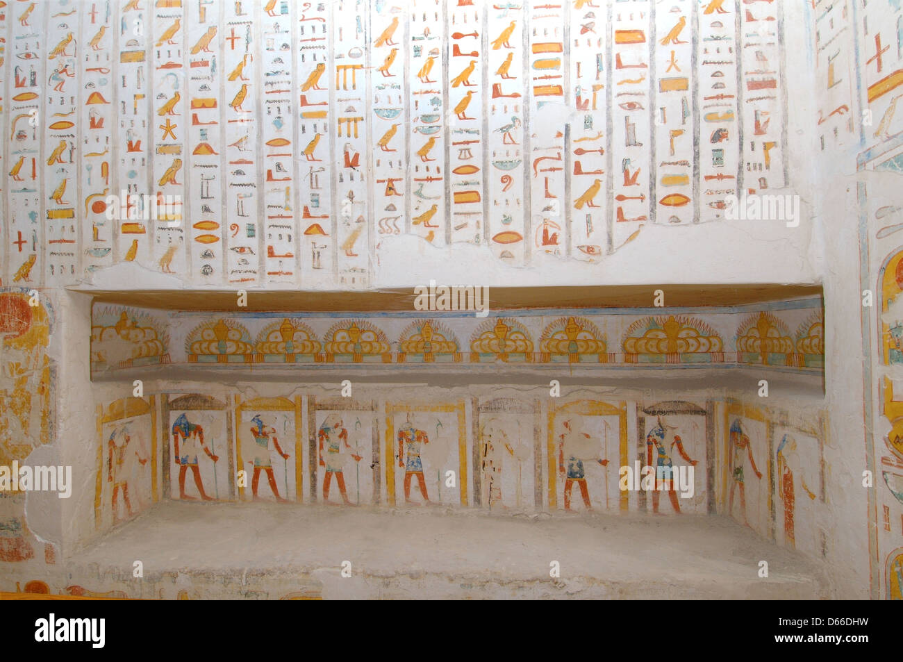 The Interior of Ramesses IV's KV2 royal tomb, East Valley of the Kings ...